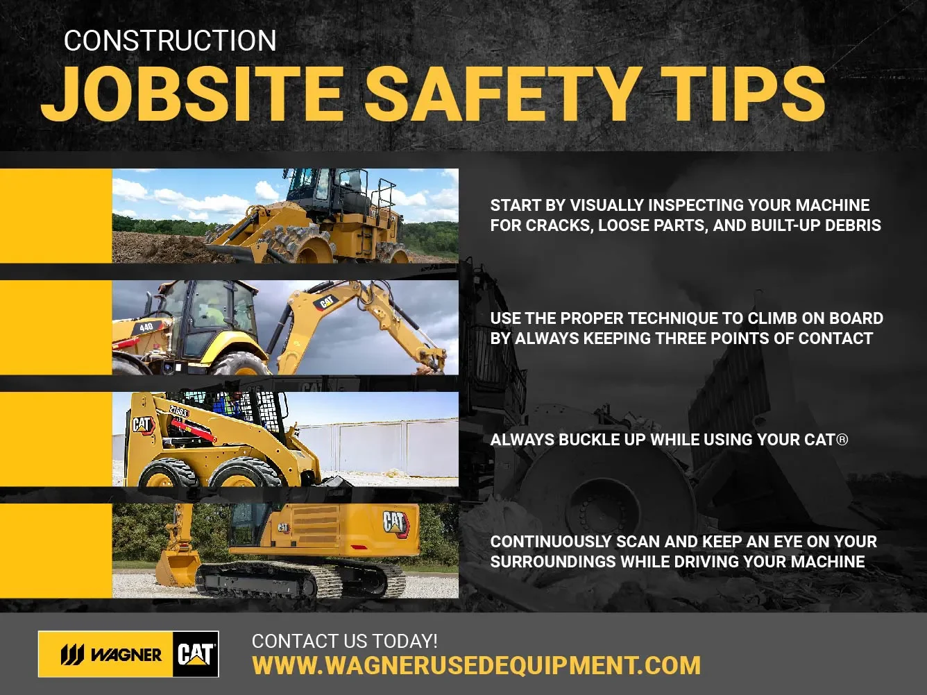 Construction Job Site Safety Tips - Wagner Used Equipment